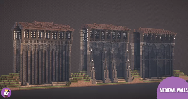 Medieval walls Minecraft Map