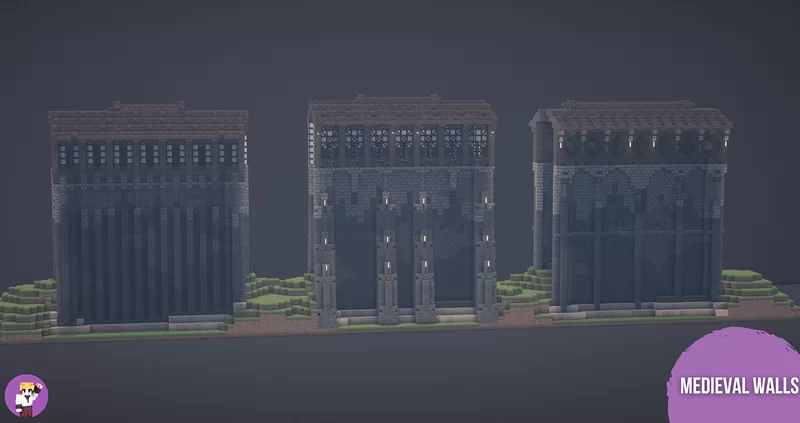 Medieval walls Minecraft Map