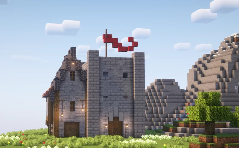 Medieval Prison-House on the Island Minecraft Map