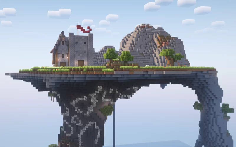 Medieval Prison-House on the Island Minecraft Map