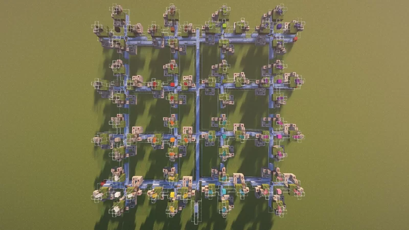 Wool farm 16 colors Minecraft Map