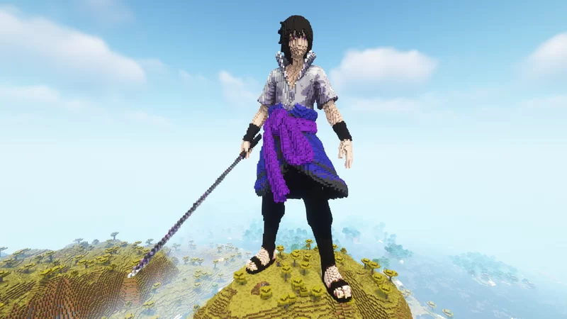 Minecraft Sasuke Uchiha Statue Minecraft Map