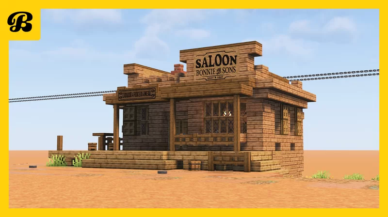 Minecraft - Wild West - Bonnie & Sons Saloon Minecraft Map
