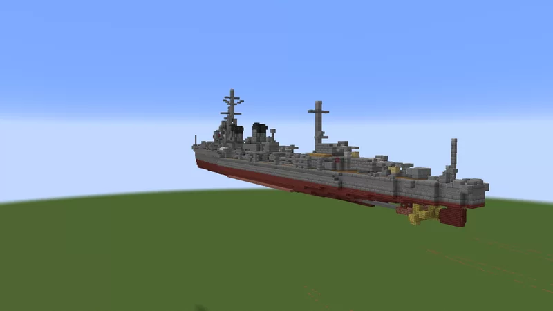 IJN Ayanami (1929) Fubuki class destroyer Minecraft Map