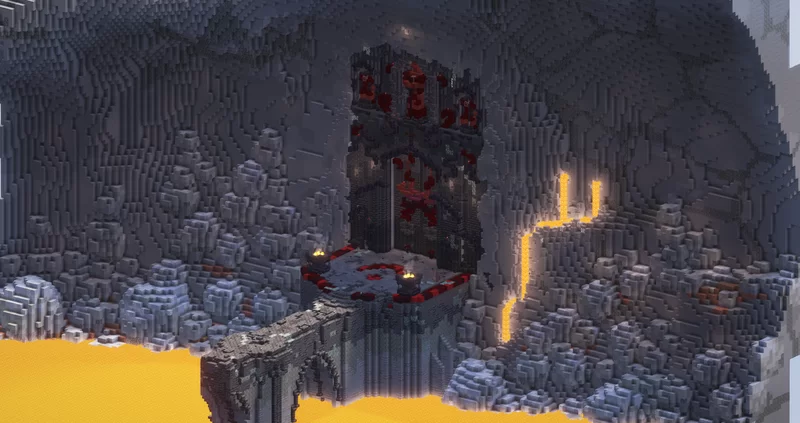 Lava Ruined Temple Minecraft Map