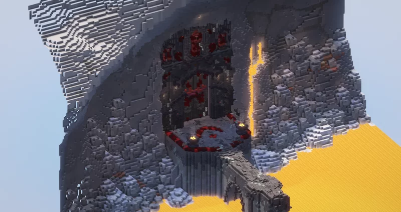 Lava Ruined Temple Minecraft Map