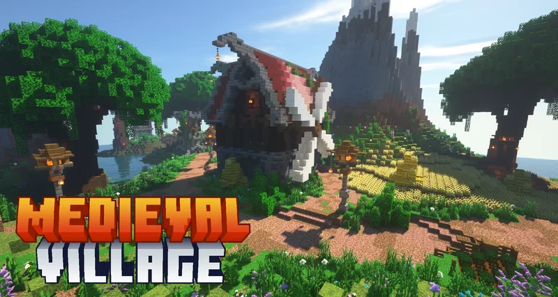 Medieval Fantasy Village | Spawn 500x500 Minecraft Map