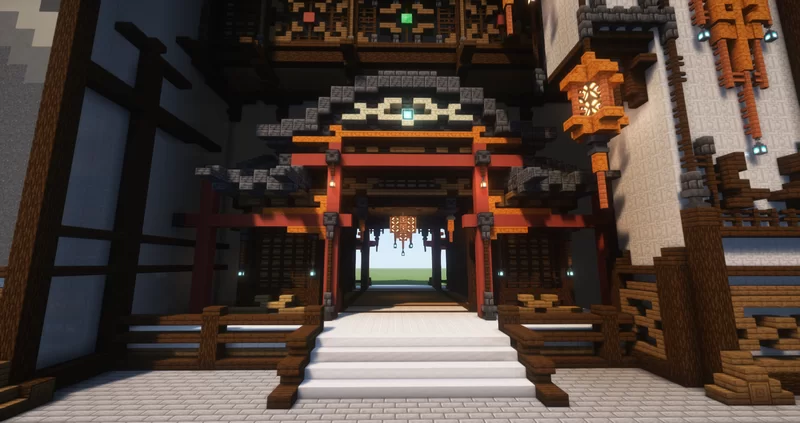 Chinese architecture Minecraft Map