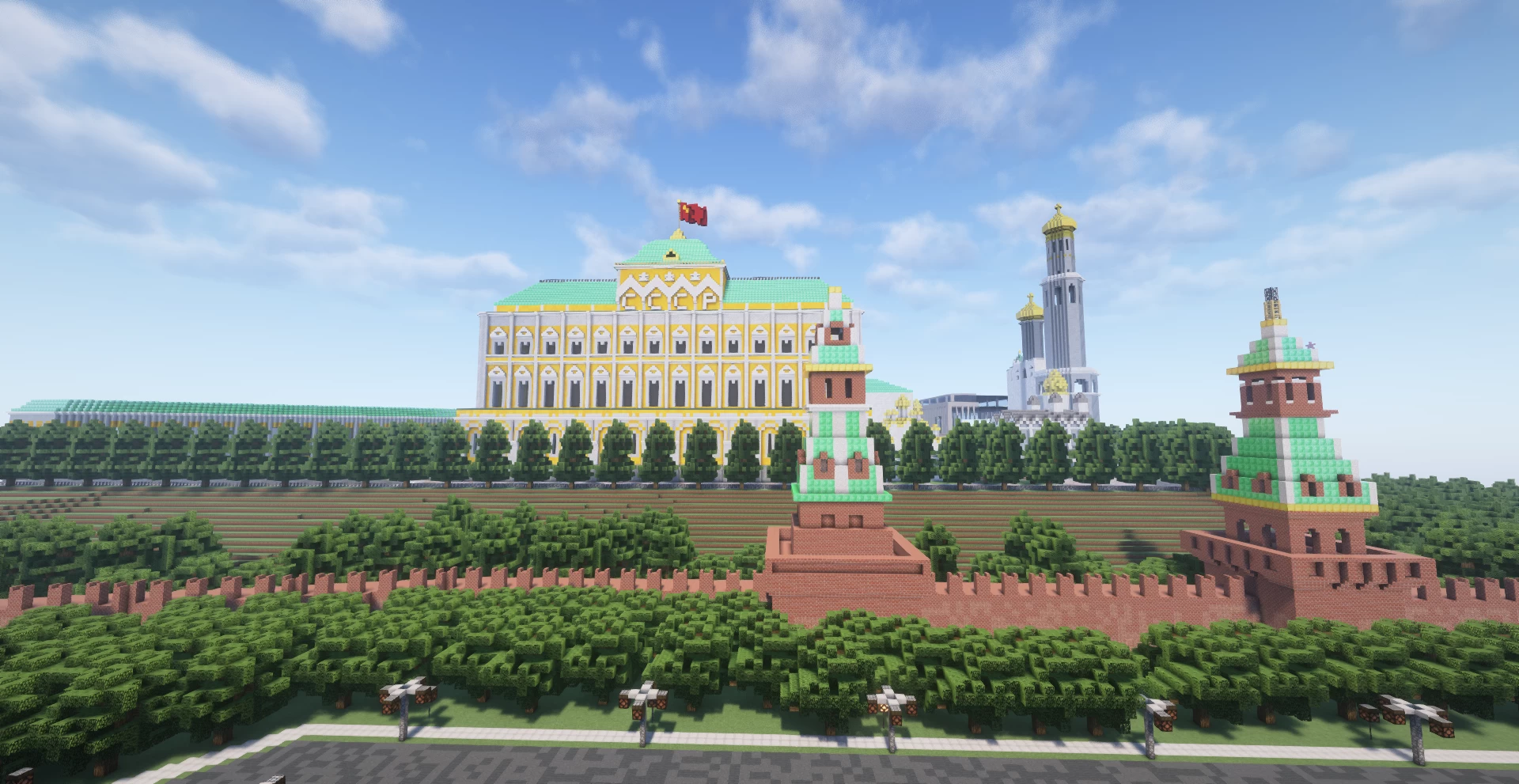 Minecraft Kremlin Пограничный город Малиново