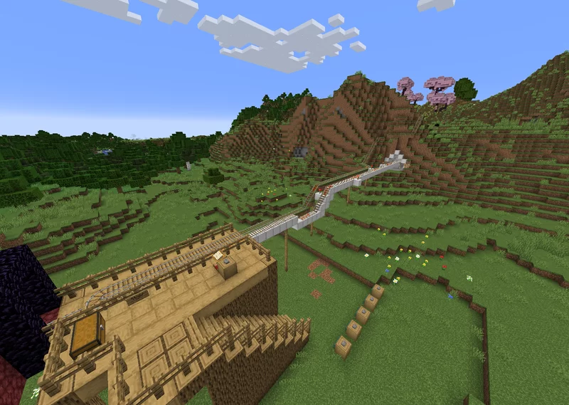 Roller coaster Minecraft Map