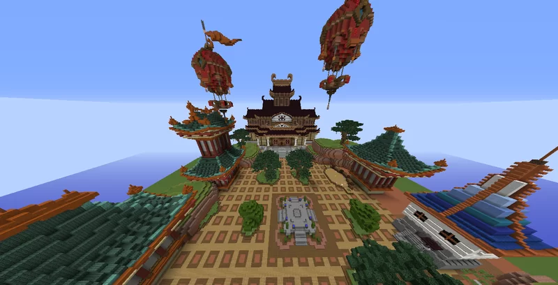 Japonese Faction Skyblock PvP Survival Maps Minecraft Map