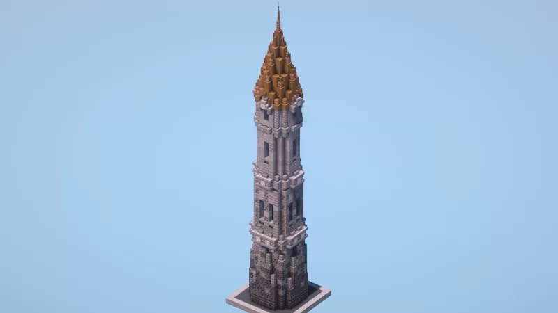 Stone Bricks Fantasy Tower Minecraft Map