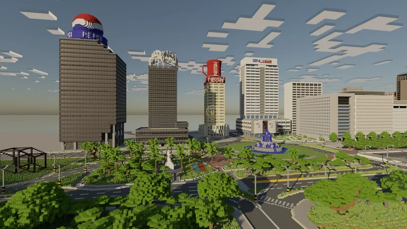 Venezuela Square Minecraft Map