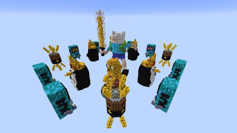 Skywars-BedWars-Eggwars- Adventure time Minecraft Map