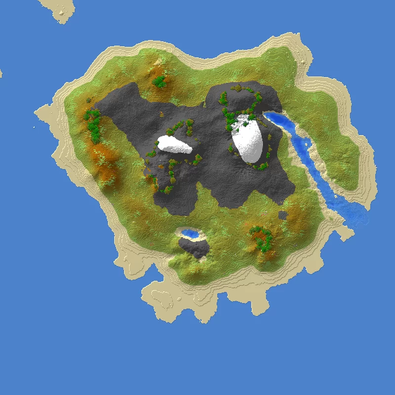 Icy peaks Minecraft Map