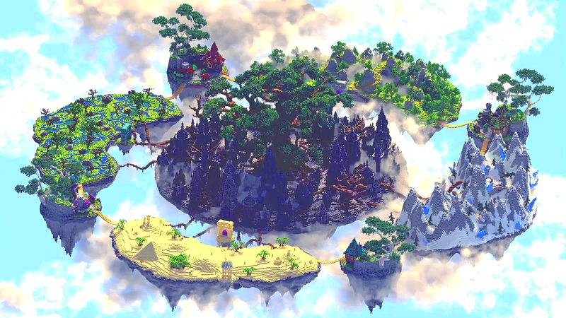 PVP Sky Arena Map 800x800 Minecraft Map