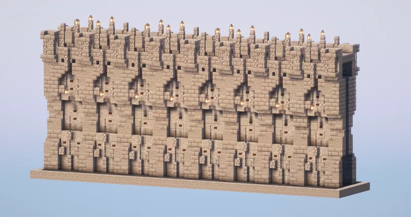 Medieval Wall Minecraft Map
