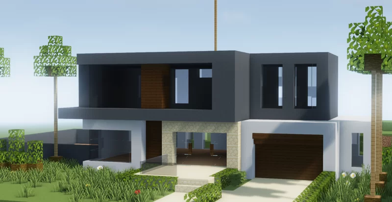 Modern House 43 (Map + Schem) Minecraft Map