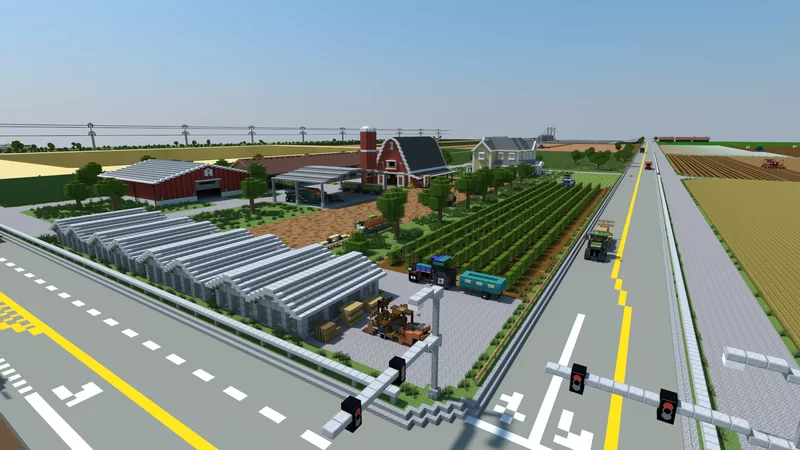 Amber Farms - Minecraft Realistic Farm Map Download | Maple Valley ...
