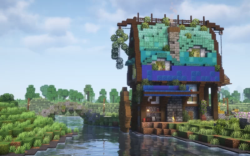 Fantasy Flour Mill | Full Interior | World Download Included Minecraft Map