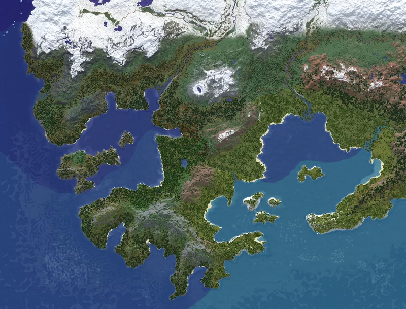 Europeanesque Map | Commission Minecraft Map