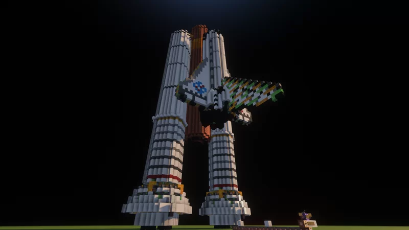 Redstone Space Shuttle Minecraft Map