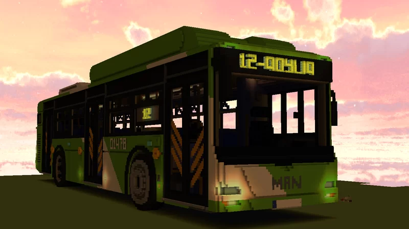 MAN A22 CNG (Uzbekistan) 2019 City Bus Minecraft Map