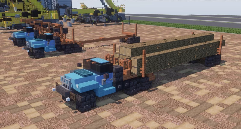 Ural 43204-41 Log Carrier with Trailer (1.5:1 Scale) Minecraft Map