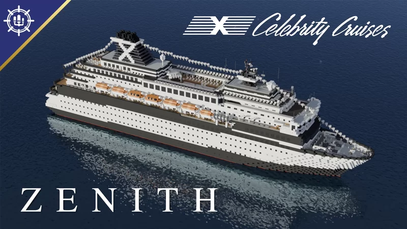 MV ZENITH (Celebrity Cruise Ship) - Exterior Only Minecraft Map