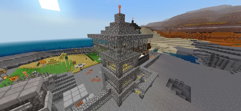 a Living Base on Stony Shore Minecraft Map