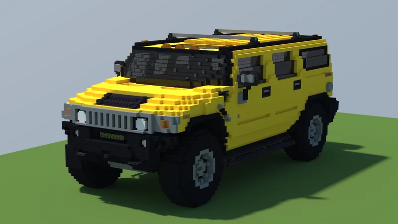 HUMMER H2 (adventure package) [20:1 Scale] Minecraft Map