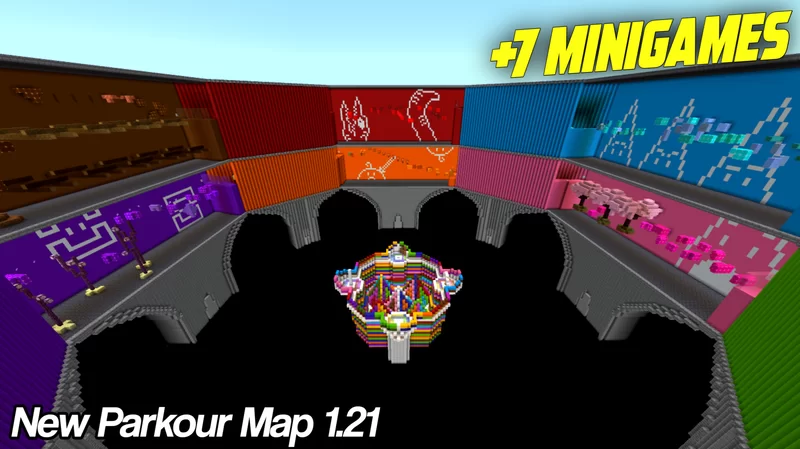 Rainbow Rise Parkour Minecraft Map