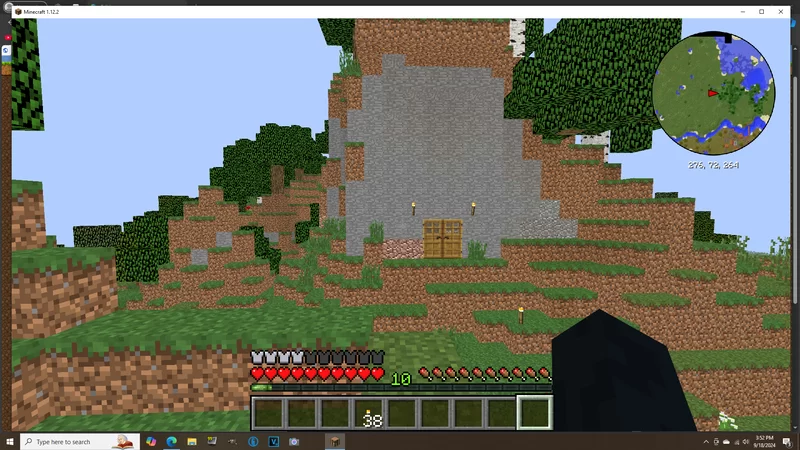 House Under The Hill map for Java v. 1.12.2 Minecraft Minecraft Map