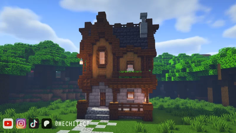 Dark Oak House Minecraft Map