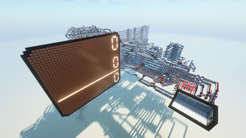 HERMES 8-Bit Calculator Minecraft Map