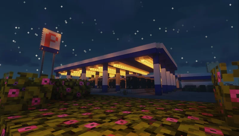 Small gas station Minecraft Map