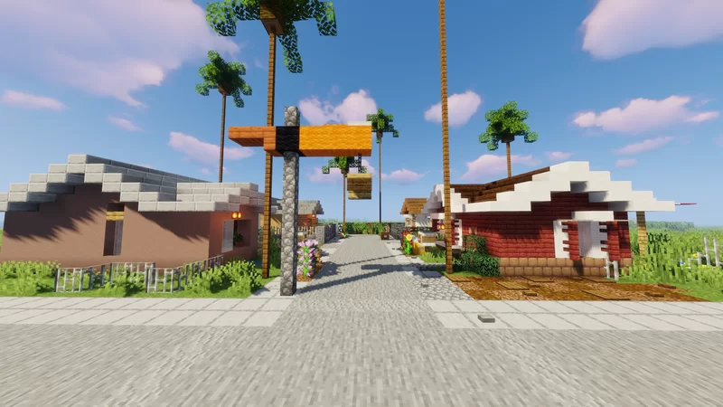 Pacific Suburban Street Minecraft Map