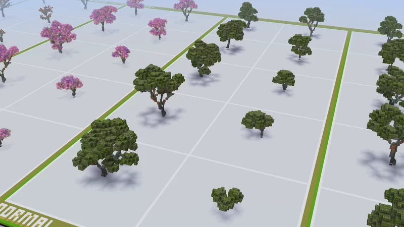 Minecraft Custom Tree Pack - Jacaranda Minecraft Map