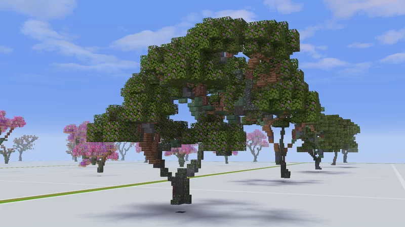 Minecraft Custom Tree Pack - Jacaranda Minecraft Map