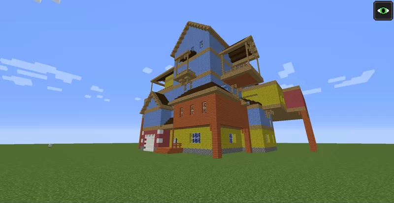 hello neighbor early alpha 1 house unfinished Minecraft Map