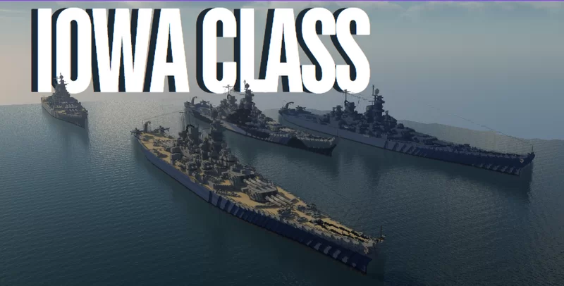 Iowa Class Battleship Minecraft Map