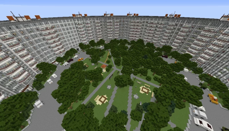 Round house or "Moscow bagel" Minecraft Map