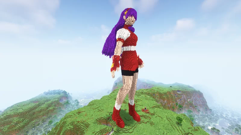 Minecraft Athena Asamiya Statue Minecraft Map