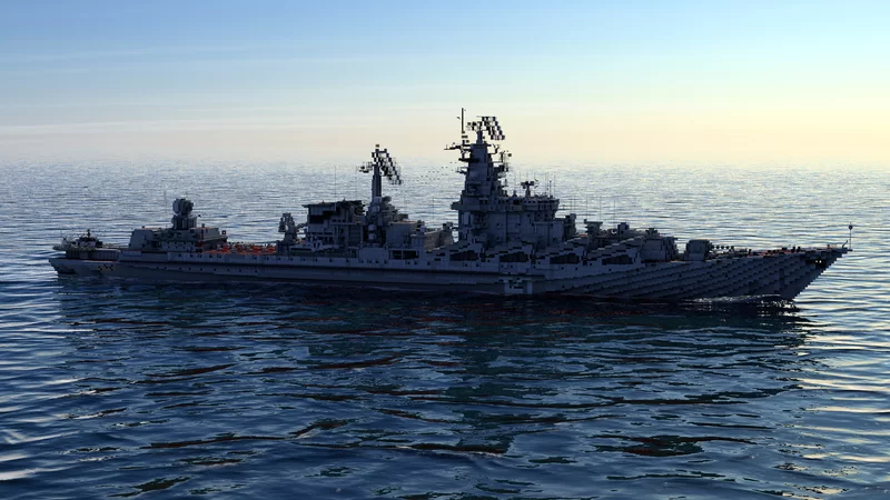 Slava-class cruiser 1:1 Minecraft Map