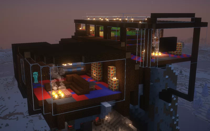 Cavern House | *UPDATE 1.3* | SOARING HEIGHTS Minecraft Map