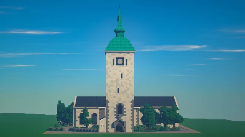 Korskirken • Holy Cross Church in the city of Bergen, Norway Minecraft Map