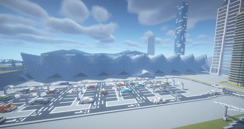 Wavy Train Station Minecraft Map