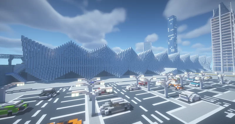 Wavy Train Station Minecraft Map