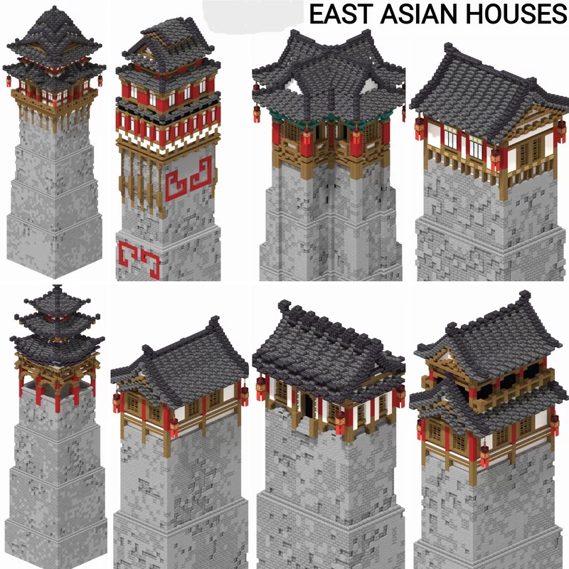 Asian House Designs (Downloadable) Minecraft Map