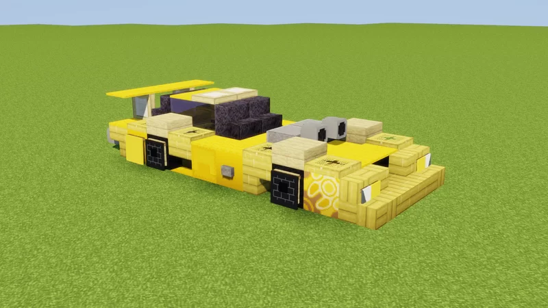 Yellow Racing Car Minecraft Map